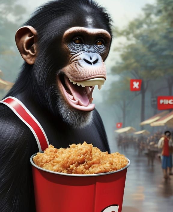 The latest KFC recruit absolutely loves his new job - AI Generated ...