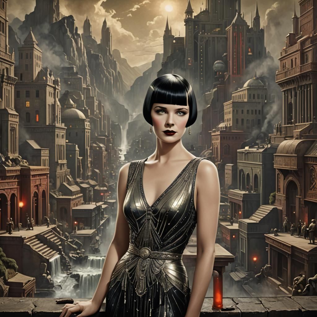 Louise Brooks in a pre-code Hollywood film. - AI Generated Artwork ...