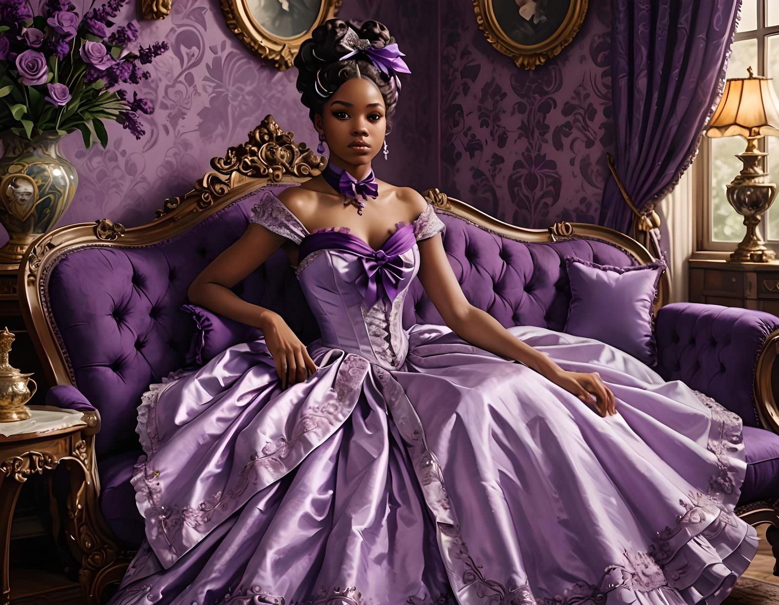 A Lavender Respite - AI Generated Artwork - NightCafe Creator