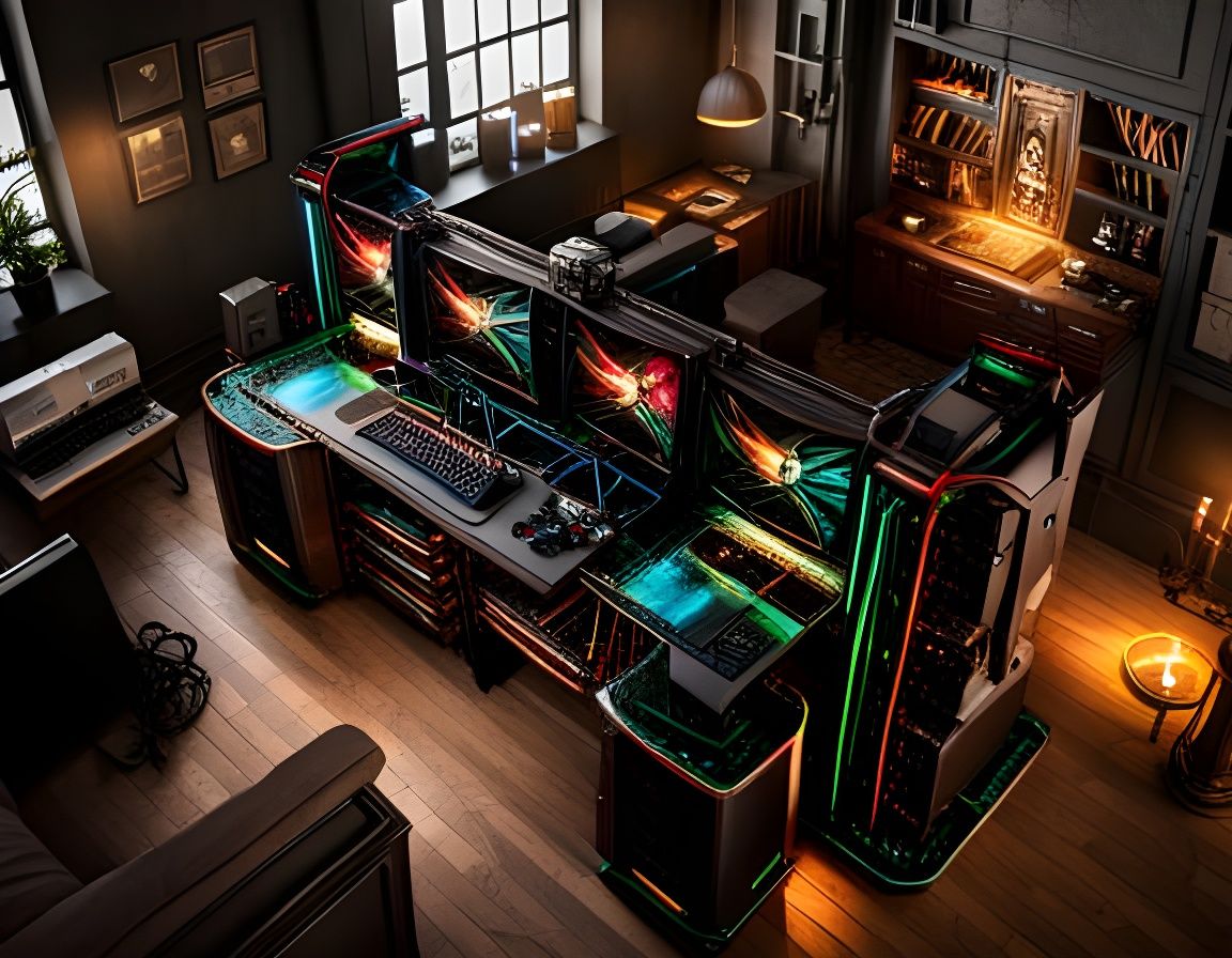 Dream Computer Lab - AI Generated Artwork - NightCafe Creator