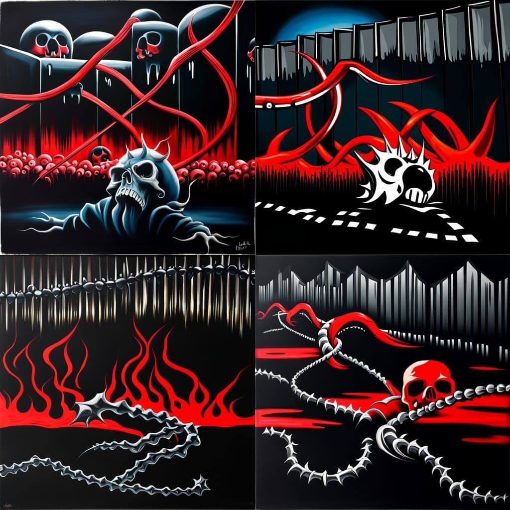 An advertising painting promoting new Hell's slogan 'Lower Your ...