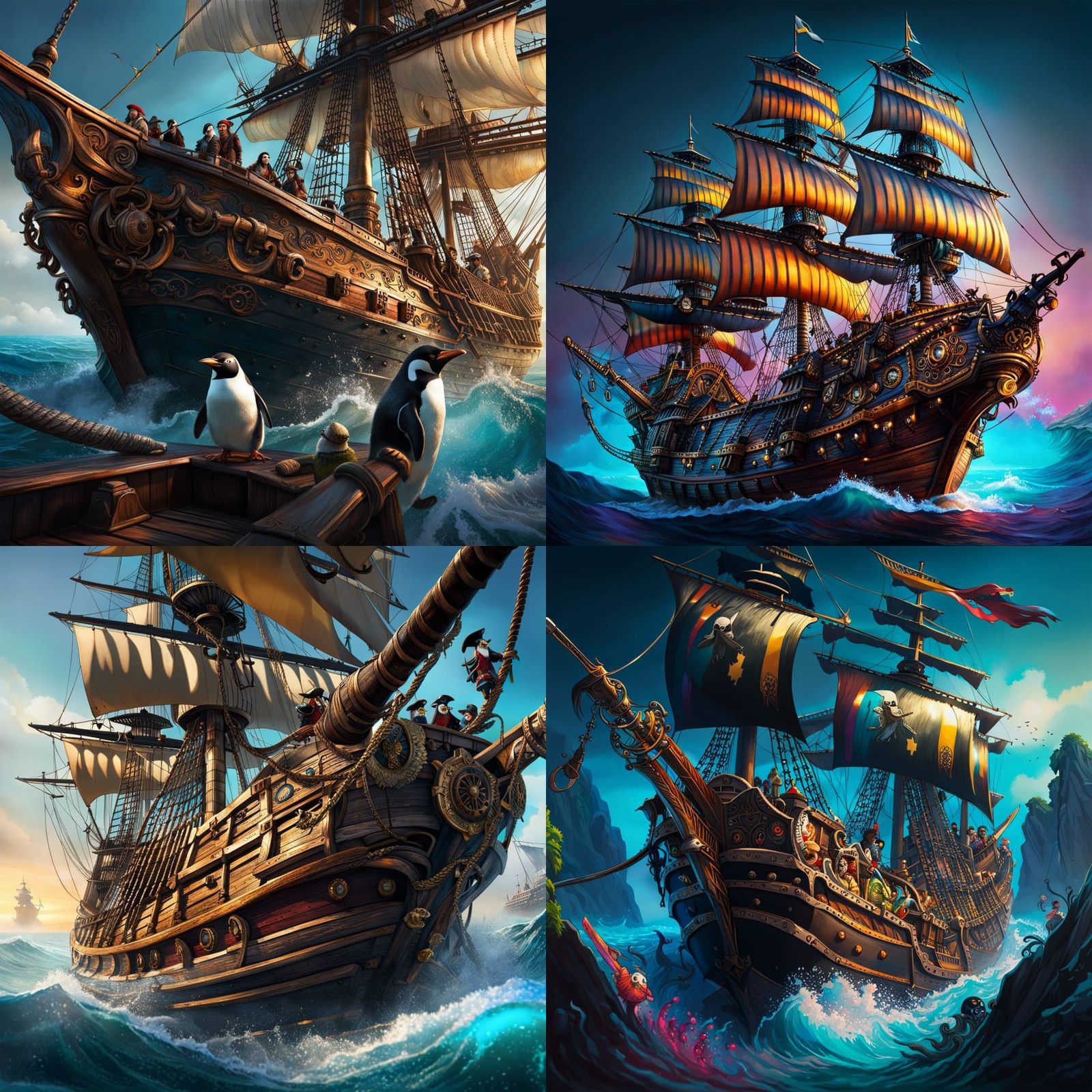 Pirates - AI Generated Artwork - NightCafe Creator