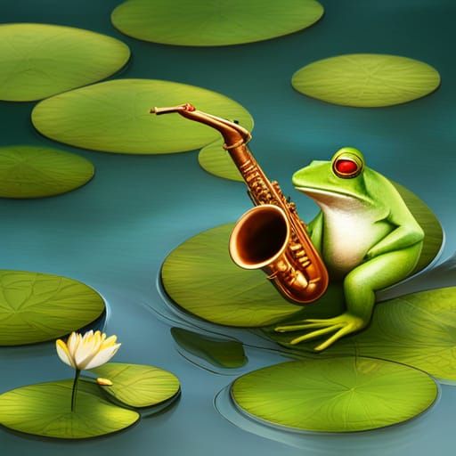 Jeremiah the bullfrog - AI Generated Artwork - NightCafe Creator