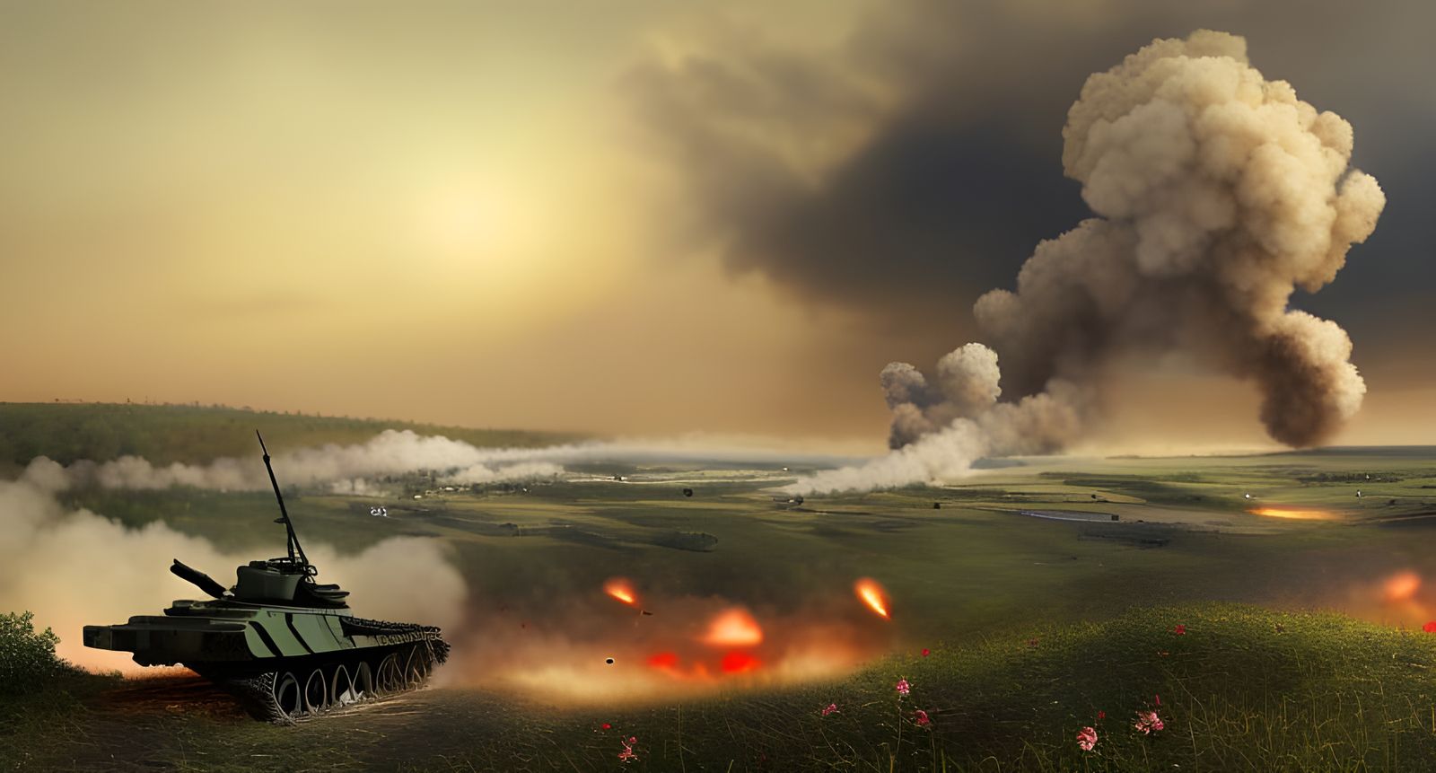 The outskirts of Bakhmut - AI Generated Artwork - NightCafe Creator