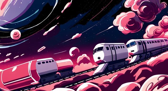 Interplanetary Railway Express (SDXL)