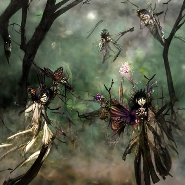 Coherent Undead Fairies - AI Generated Artwork - NightCafe Creator