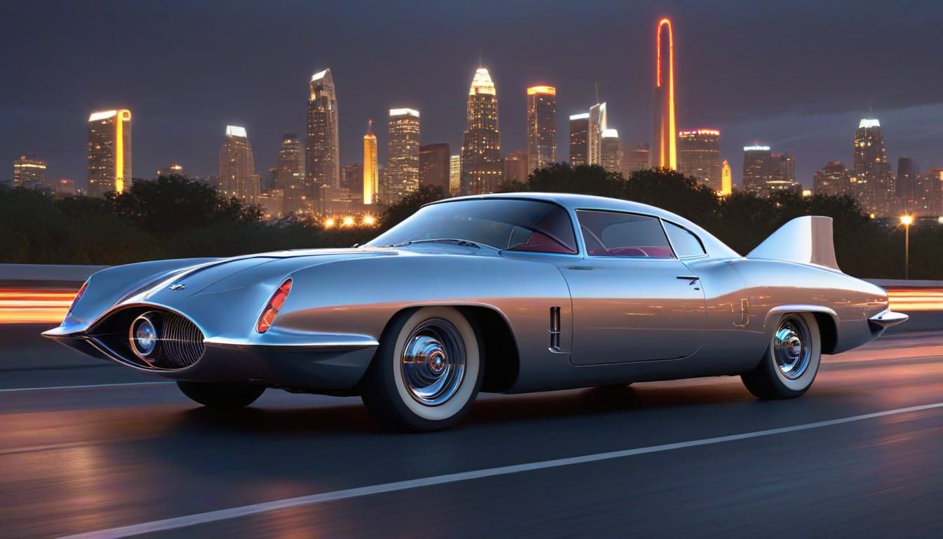 1955 turbine engine concept car - 1955 turbine engine concep...