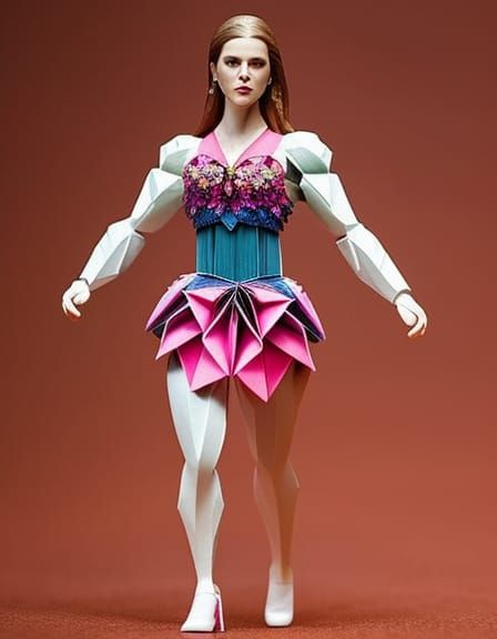 Origami Muscle Kendrick - AI Generated Artwork - NightCafe Creator