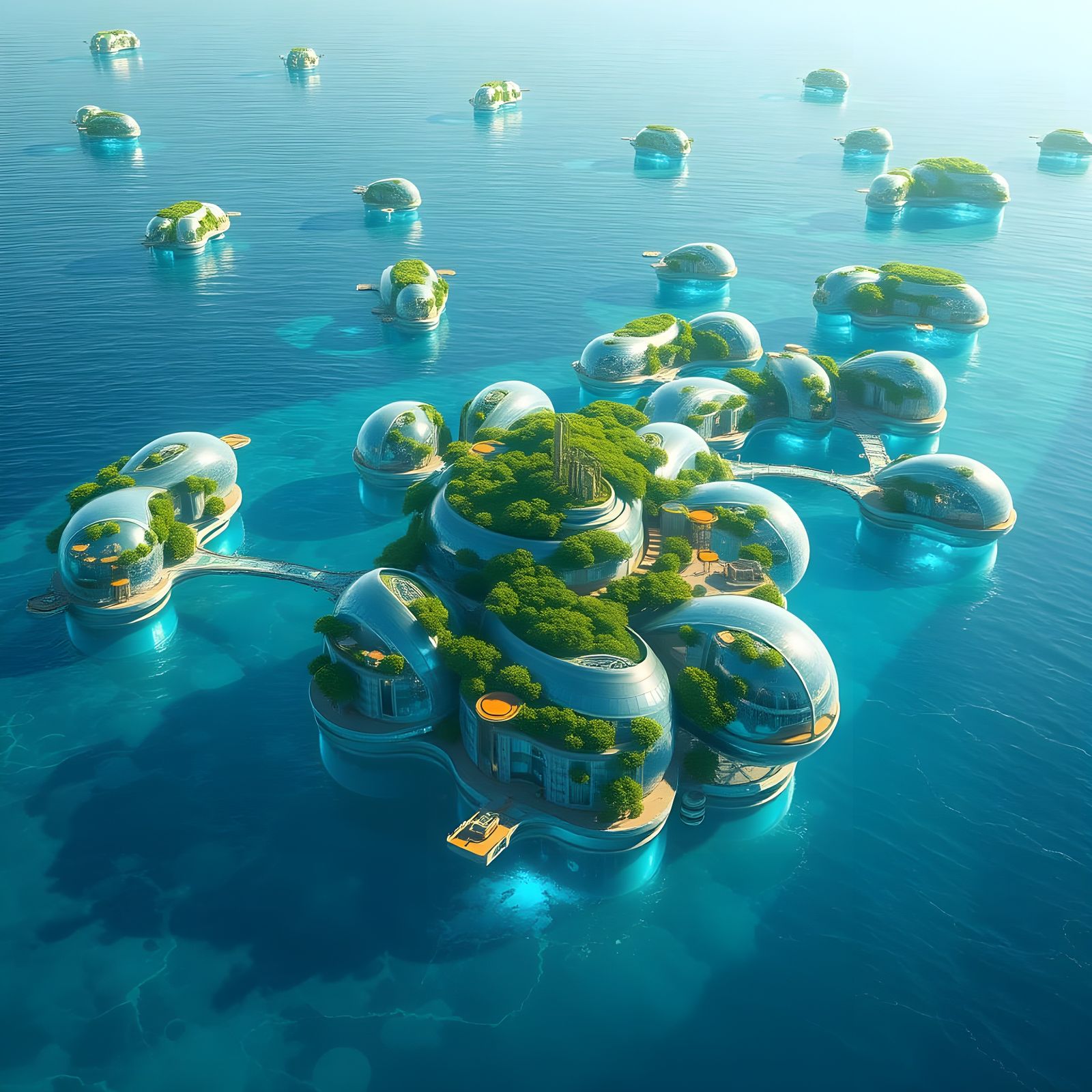 "Seasteading" community of the future