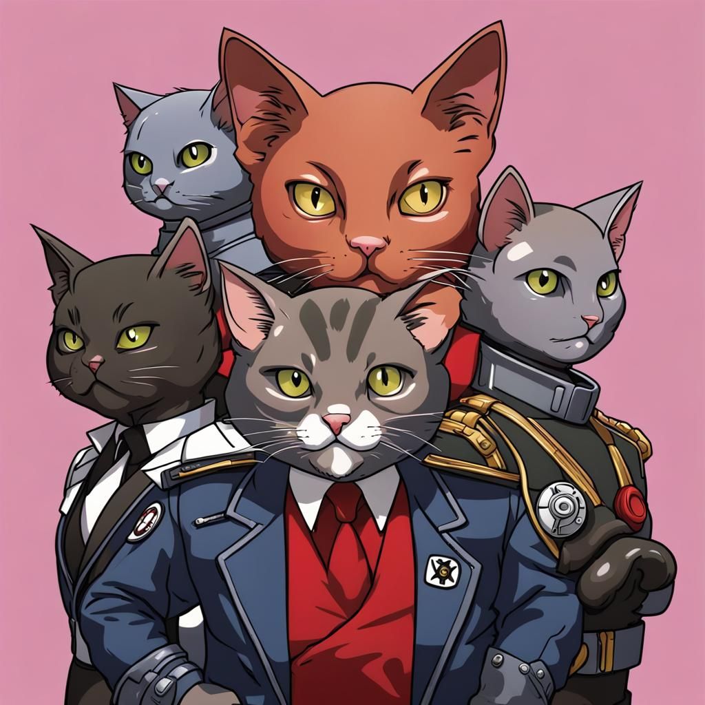 Cat Crew - AI Generated Artwork - NightCafe Creator