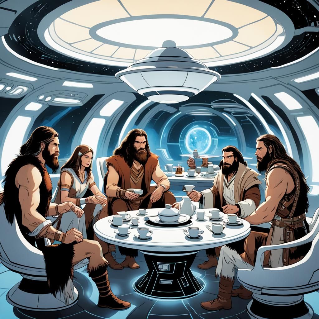 Caveman Time Travel - AI Generated Artwork - NightCafe Creator