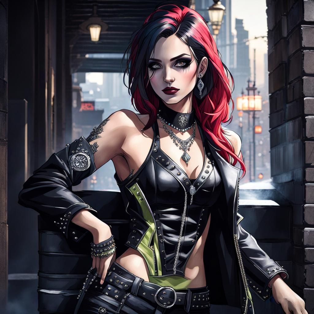 goth goddess - AI Generated Artwork - NightCafe Creator