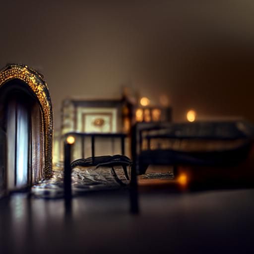 Lonely dim hotel room; beautifully lit; Ferdinand Knab (8); [8K 3D 8k ...