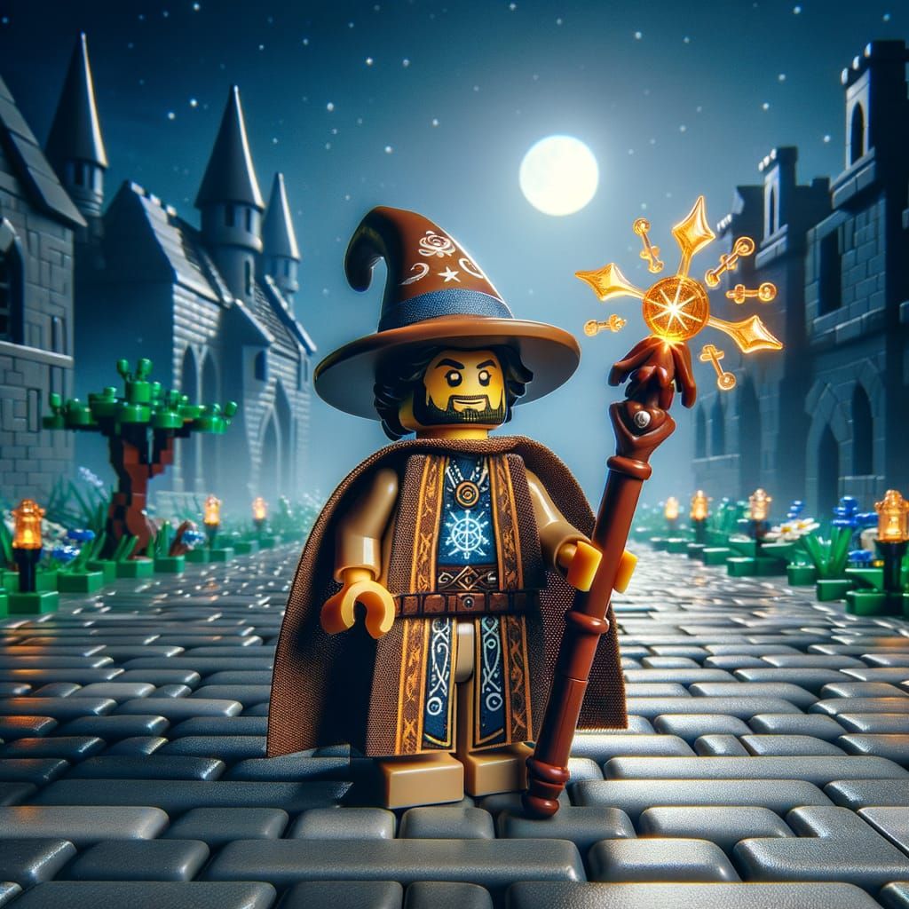 LEGO Male Human Mage - AI Generated Artwork - NightCafe Creator