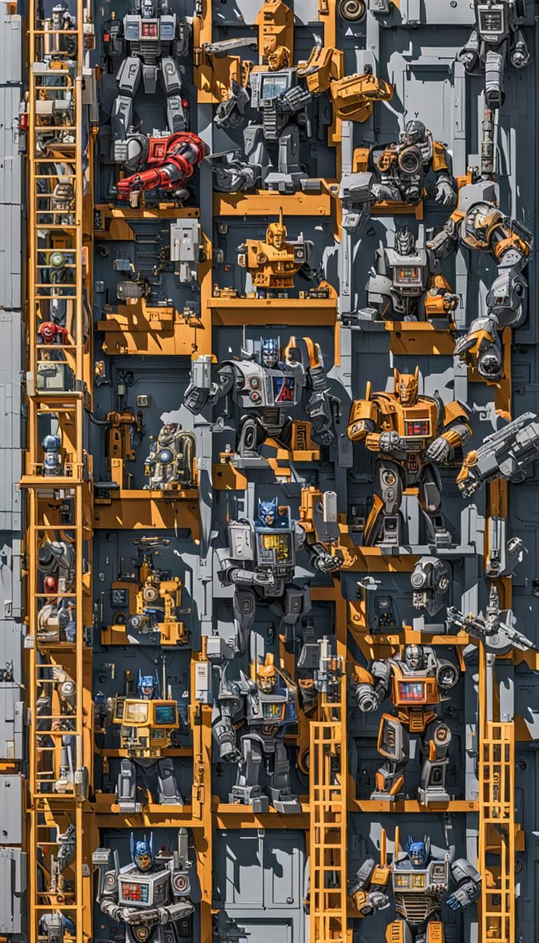 meca and transformers, detailed zoom view - AI Generated Artwork ...