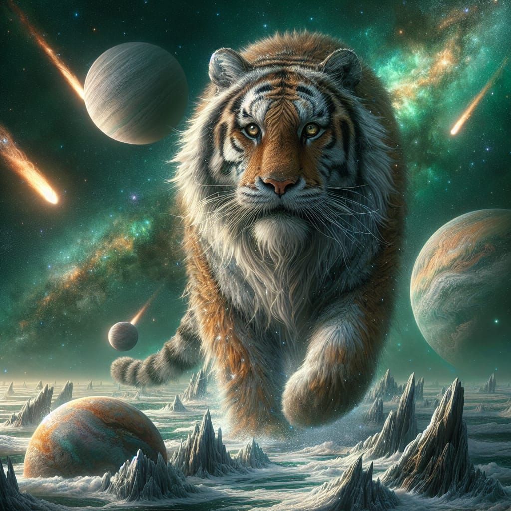 Wilson, Space Tiger, Protector of The Cosmos - AI Generated Artwork ...