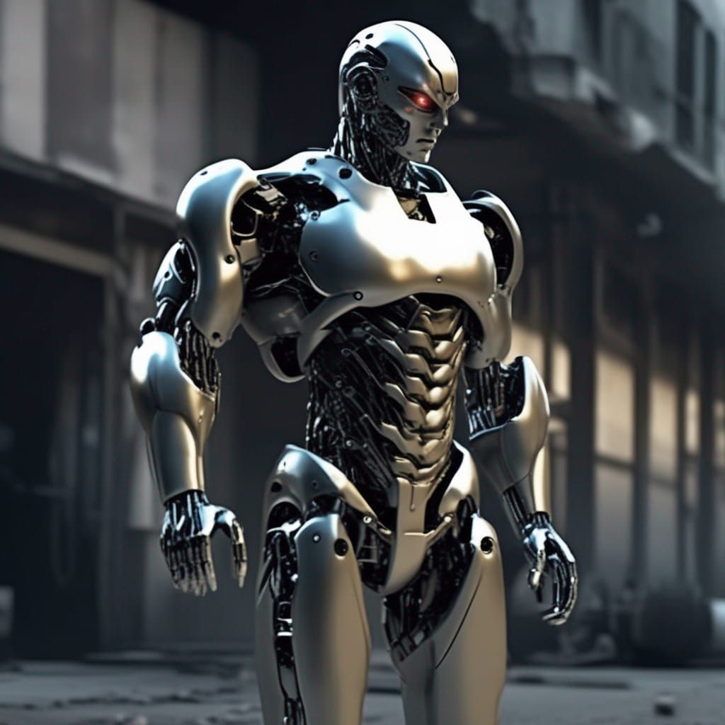 a super human robot AI universal soldier - AI Generated Artwork ...