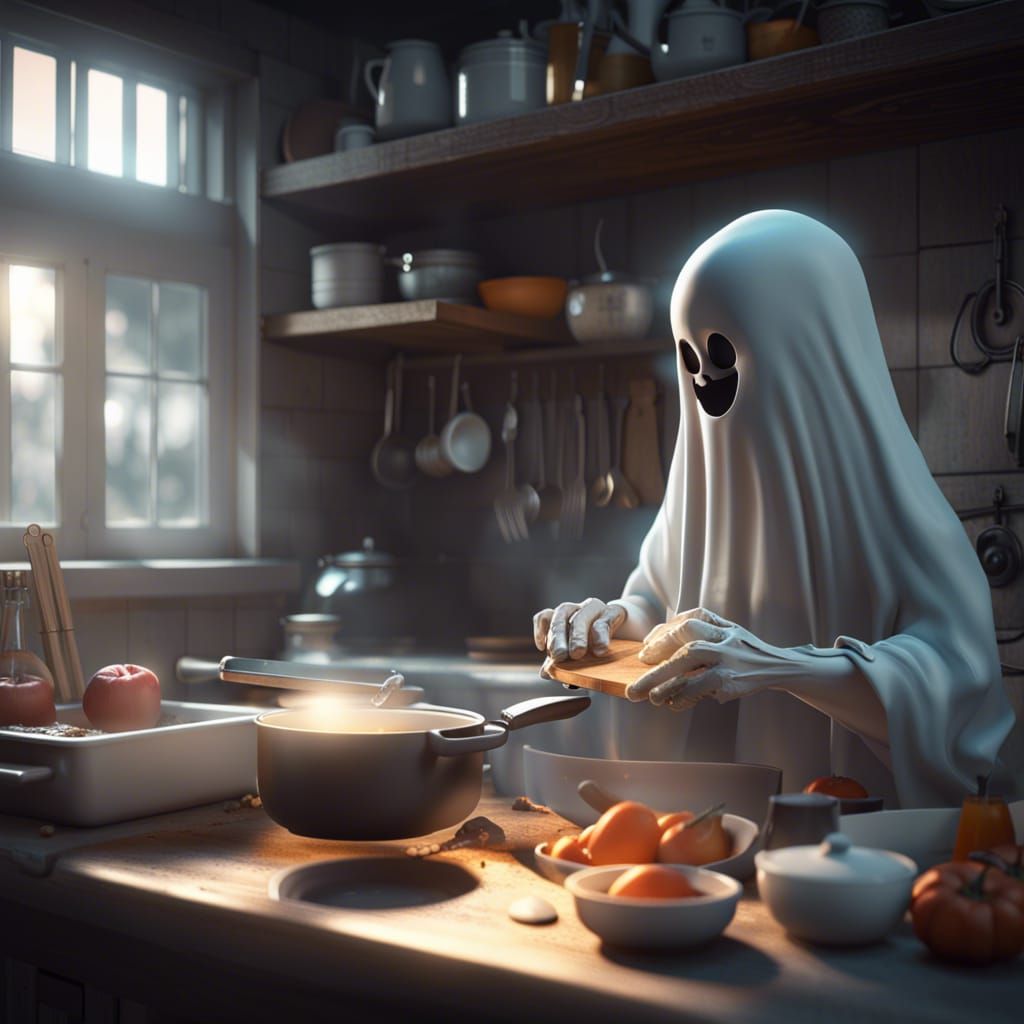 Ghost Kitchen - AI Generated Artwork - NightCafe Creator