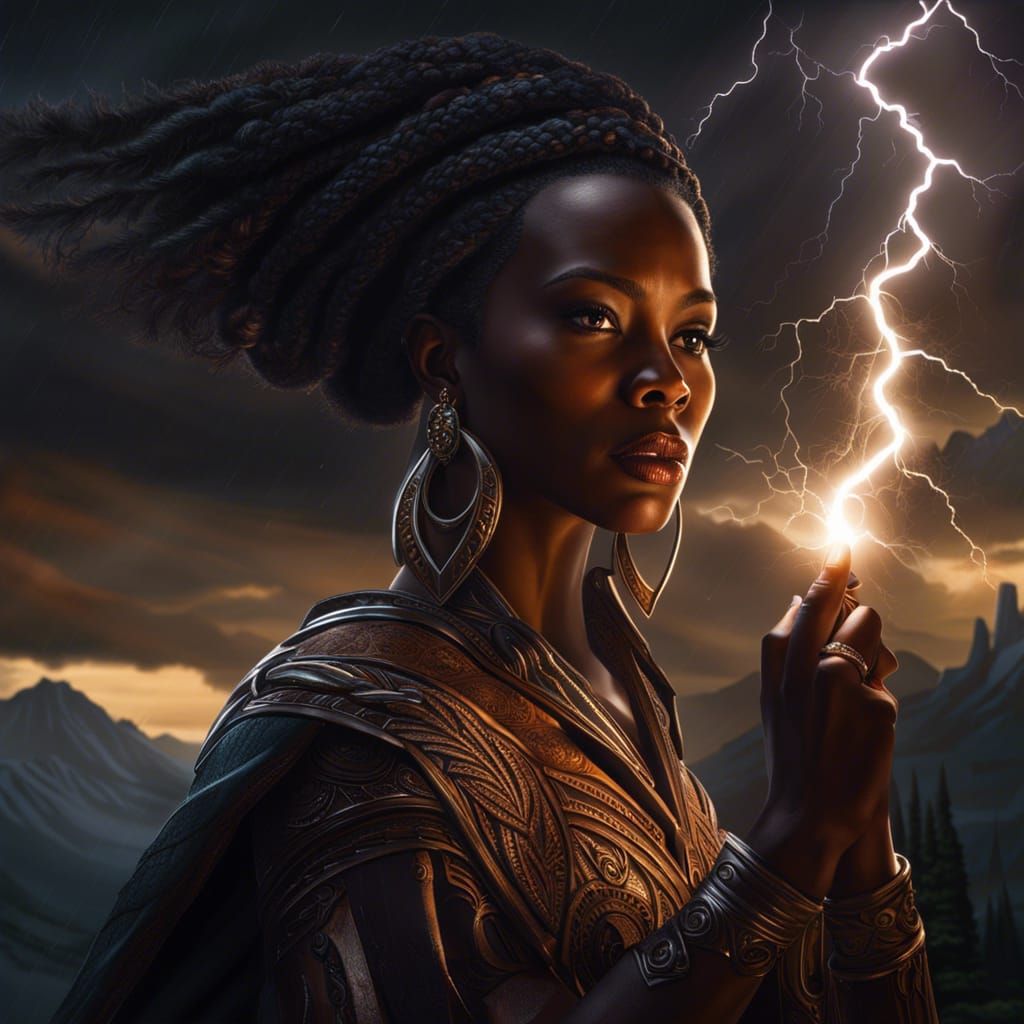 Calling lightning #5 - AI Generated Artwork - NightCafe Creator