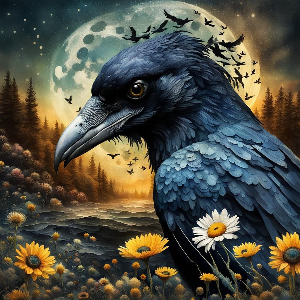 Raven - AI Generated Artwork - NightCafe Creator