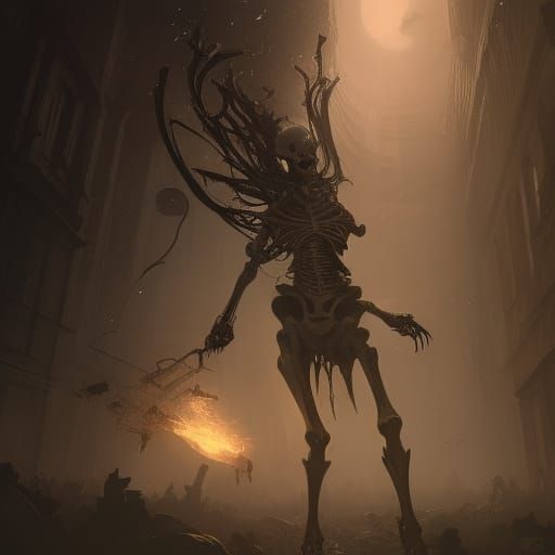 Skeleton - AI Generated Artwork - NightCafe Creator