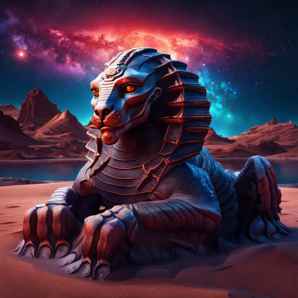 Scorpion Sphinx - AI Generated Artwork - NightCafe Creator