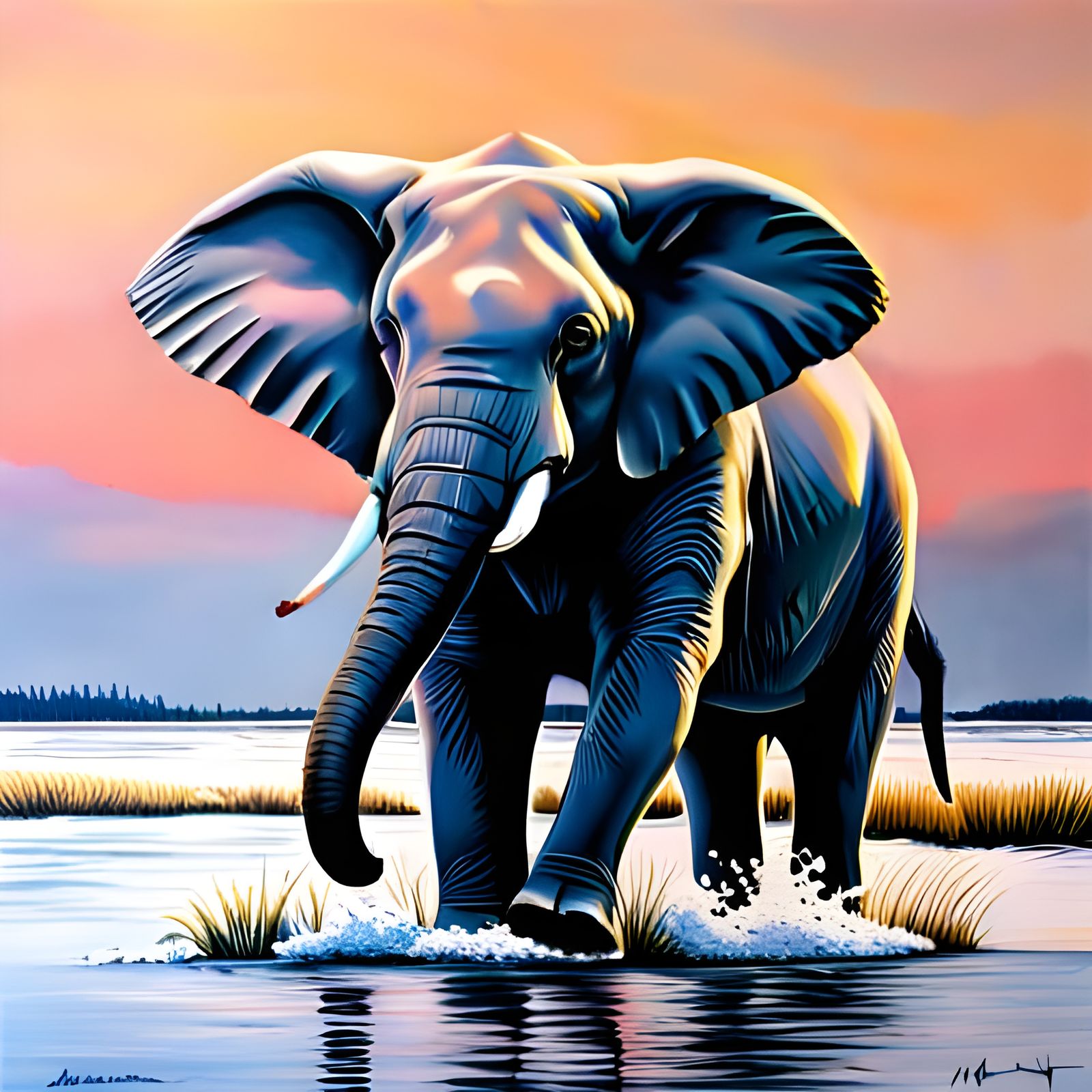 Elephant - AI Generated Artwork - NightCafe Creator