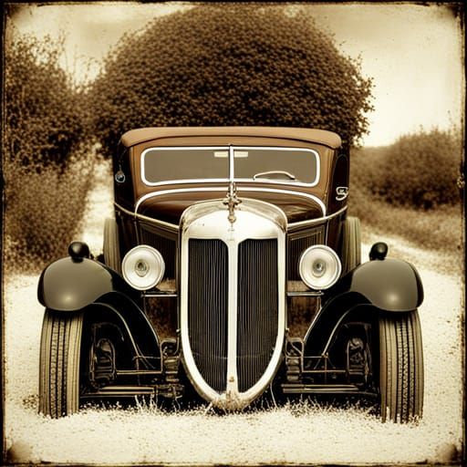Vintage Old Rusty Antique Car - AI Generated Artwork - NightCafe Creator
