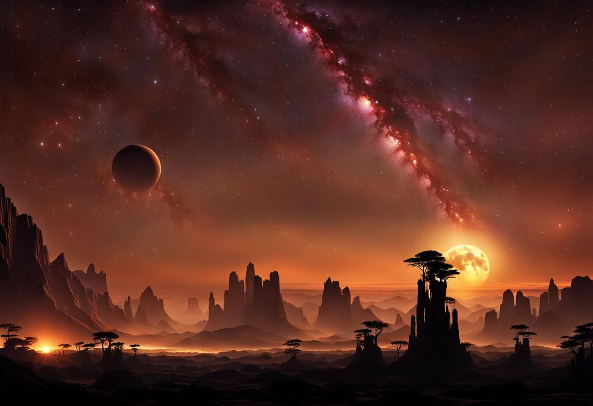 Alien world - AI Generated Artwork - NightCafe Creator