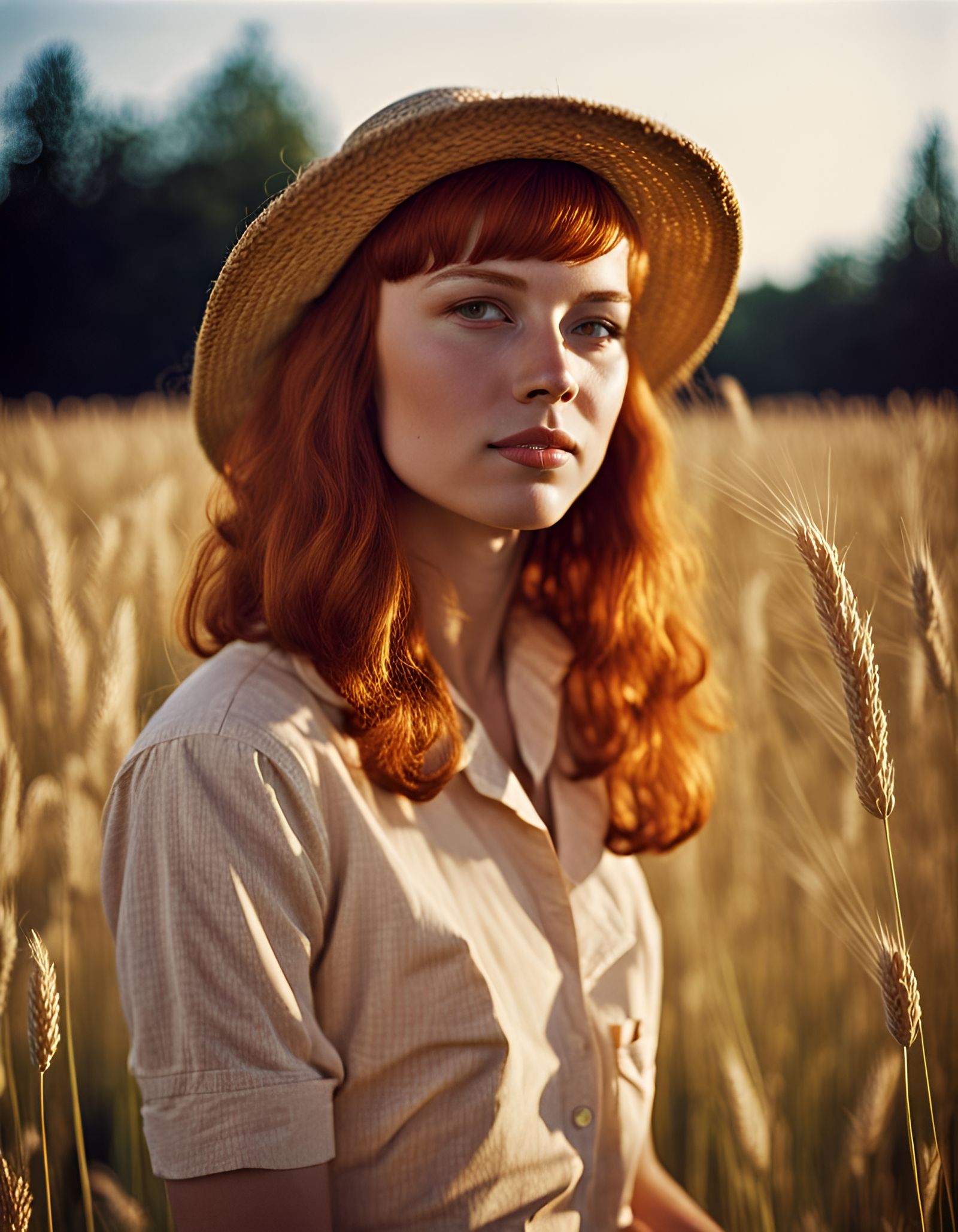 Farmer in the Rye - AI Generated Artwork - NightCafe Creator