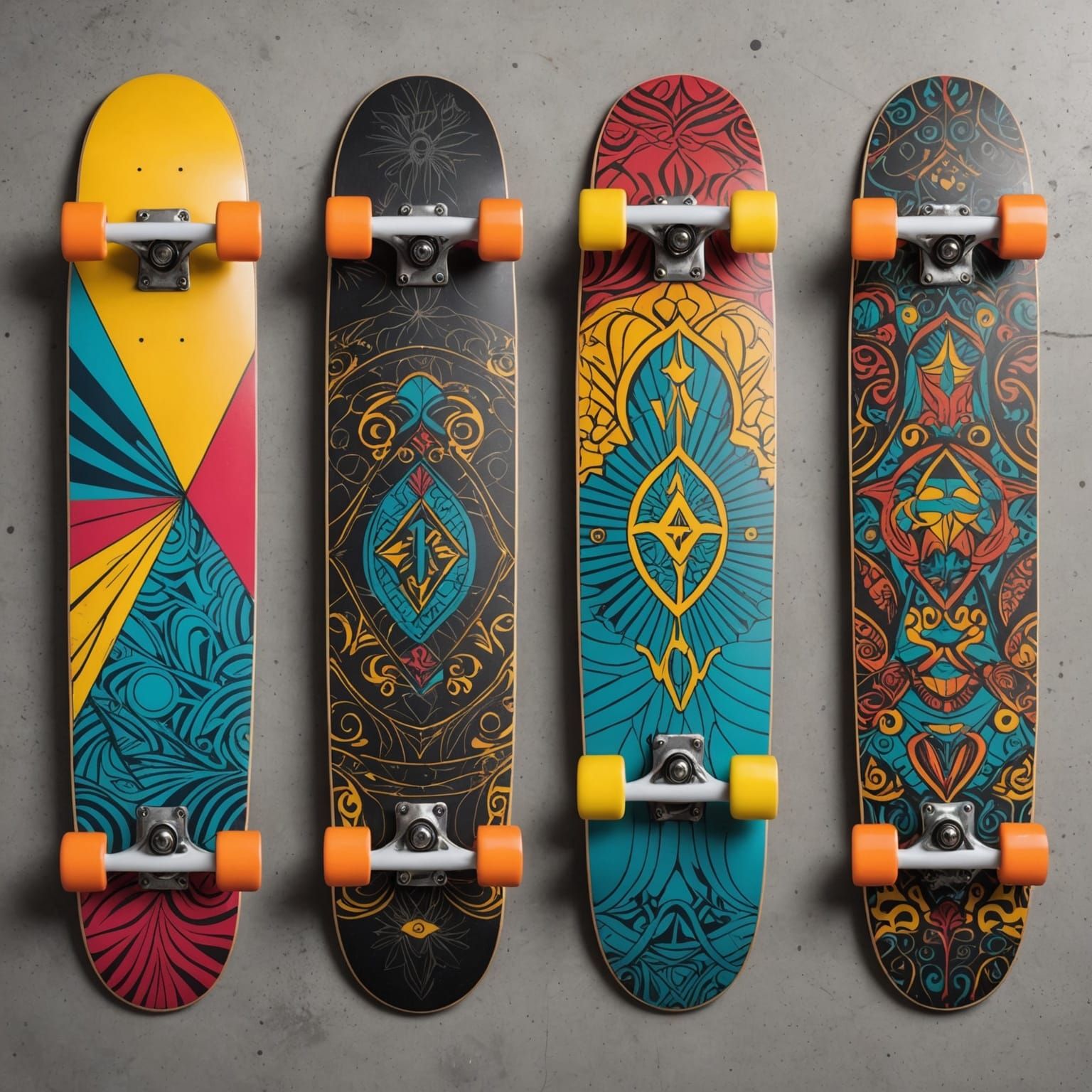 Skateboard Designs - AI Generated Artwork - NightCafe Creator