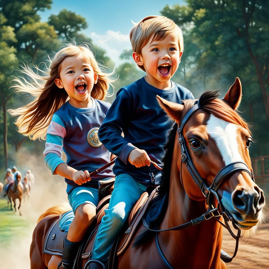 Sibling adventure - AI Generated Artwork - NightCafe Creator