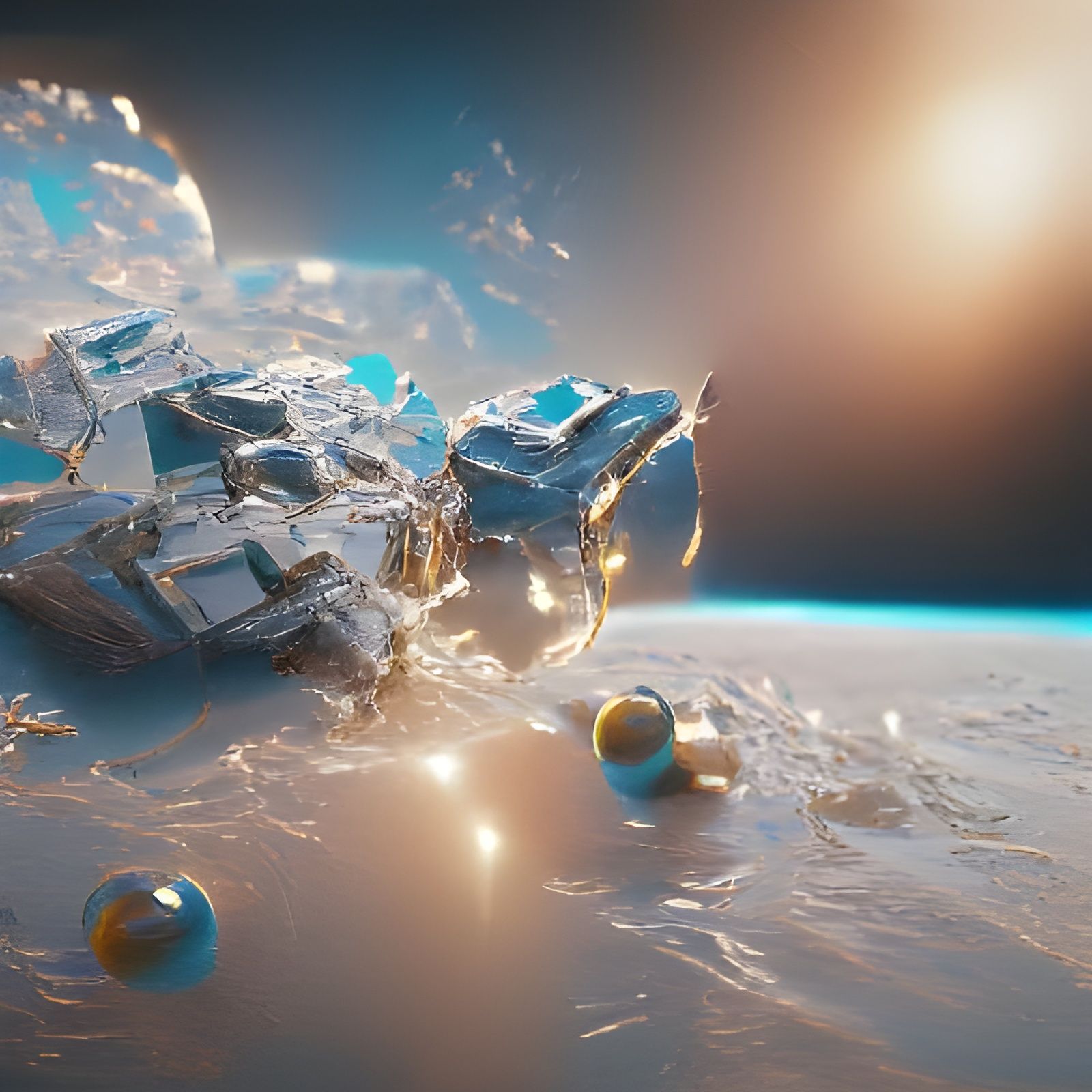 lazy space 8K 3D VRay1/50 - AI Generated Artwork - NightCafe Creator