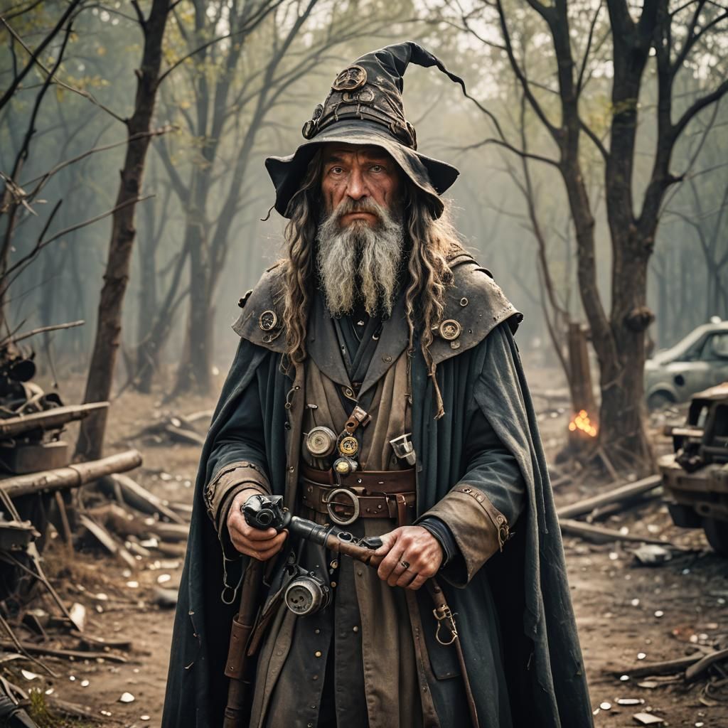 Post-Apocalyptic Wizard - AI Generated Artwork - NightCafe Creator