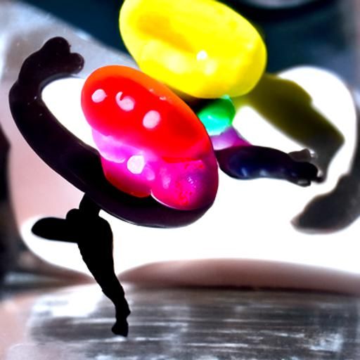 Cartoon jelly bean ballet - AI Generated Artwork - NightCafe Creator