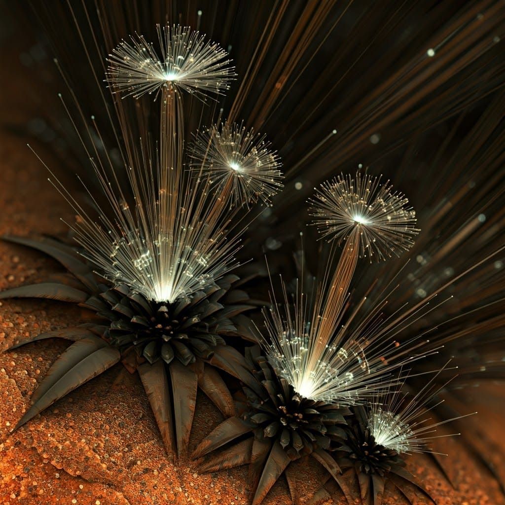 Mechanical botanical - 5 - Cybernetic Florals Rise from Meta...