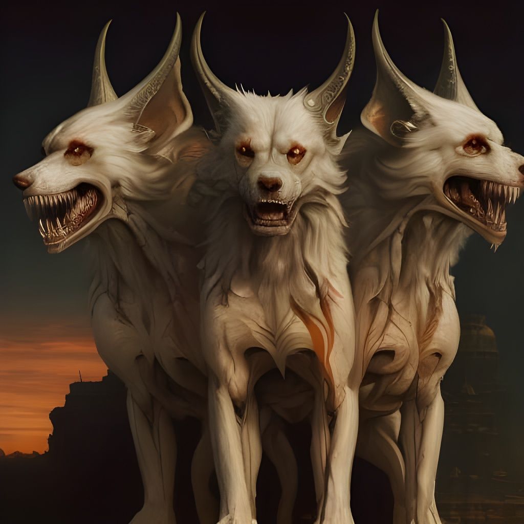 Cerberus of Hell - AI Generated Artwork - NightCafe Creator
