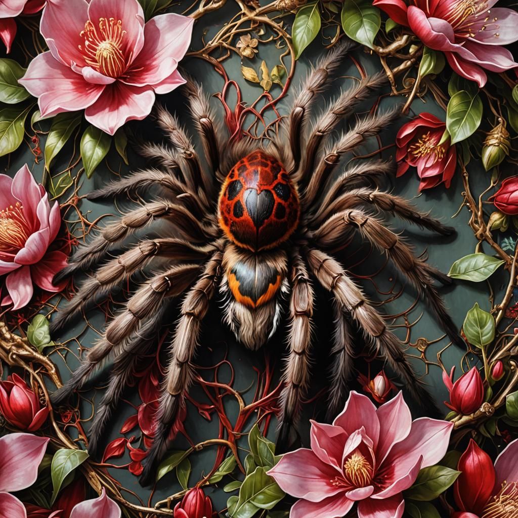 The Beauty of Scary Spiders - AI Generated Artwork - NightCafe Creator