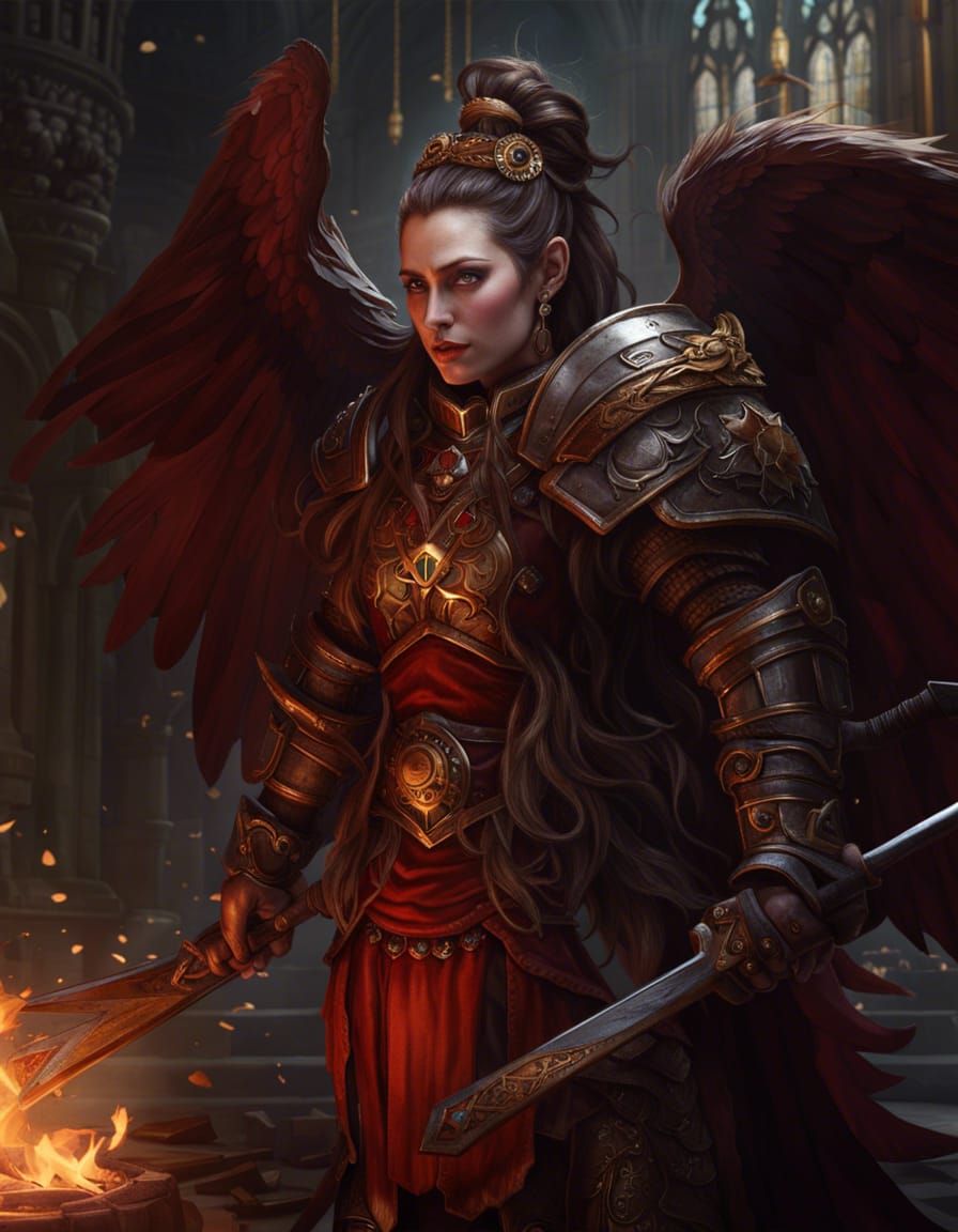 Female Rogue character (enhanced) now a warrior - AI Generated Artwork ...