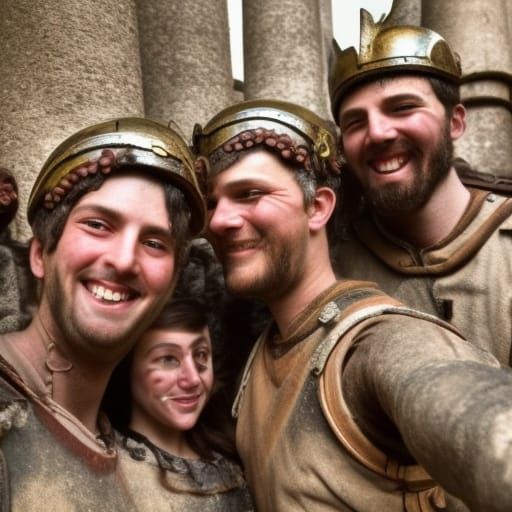 Ancient Roman selfie - AI Generated Artwork - NightCafe Creator