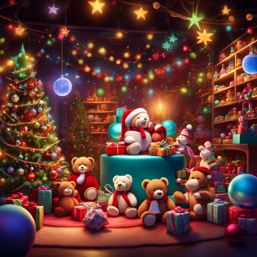 Christmas toy Store - AI Generated Artwork - NightCafe Creator