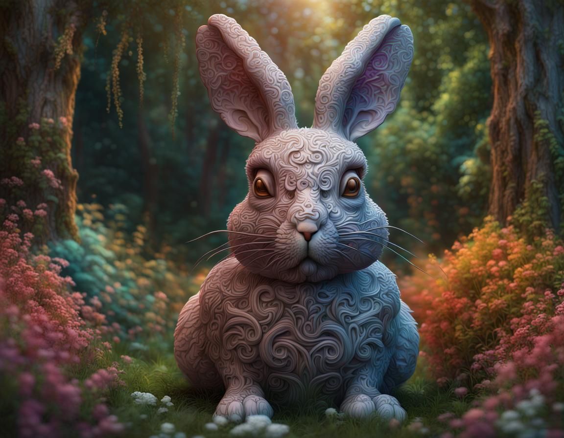 Strange Rabbit v2 - AI Generated Artwork - NightCafe Creator