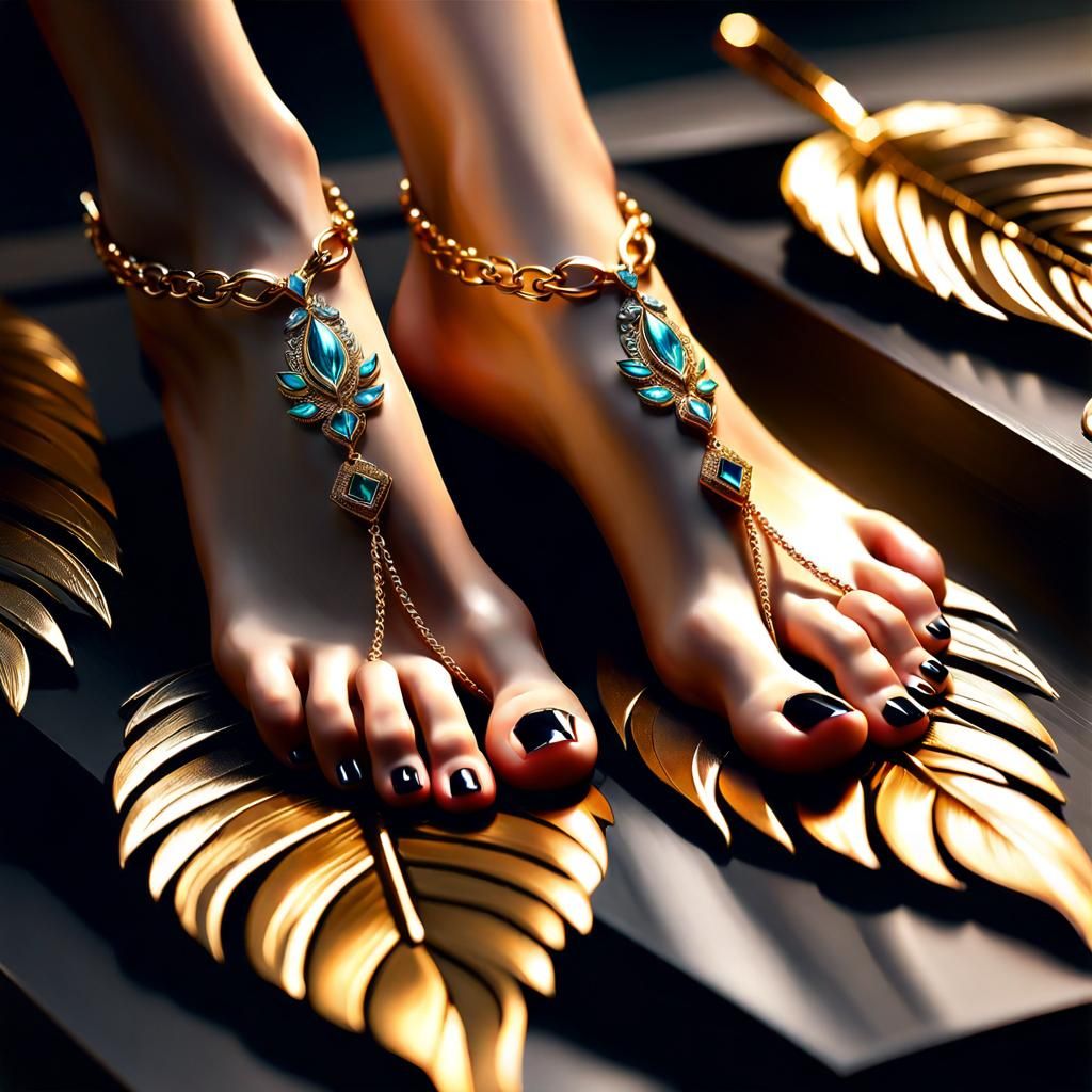 Feet Jewellery 1 - AI Generated Artwork - NightCafe Creator