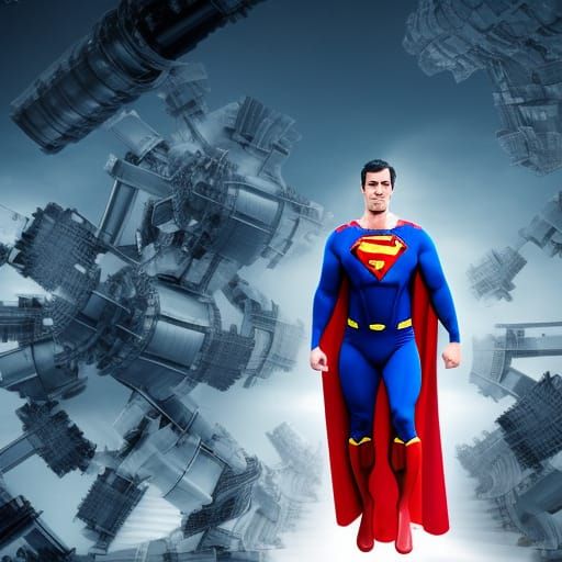 superman suit, costumes and mechanical parts, knolling, knolling layout ...