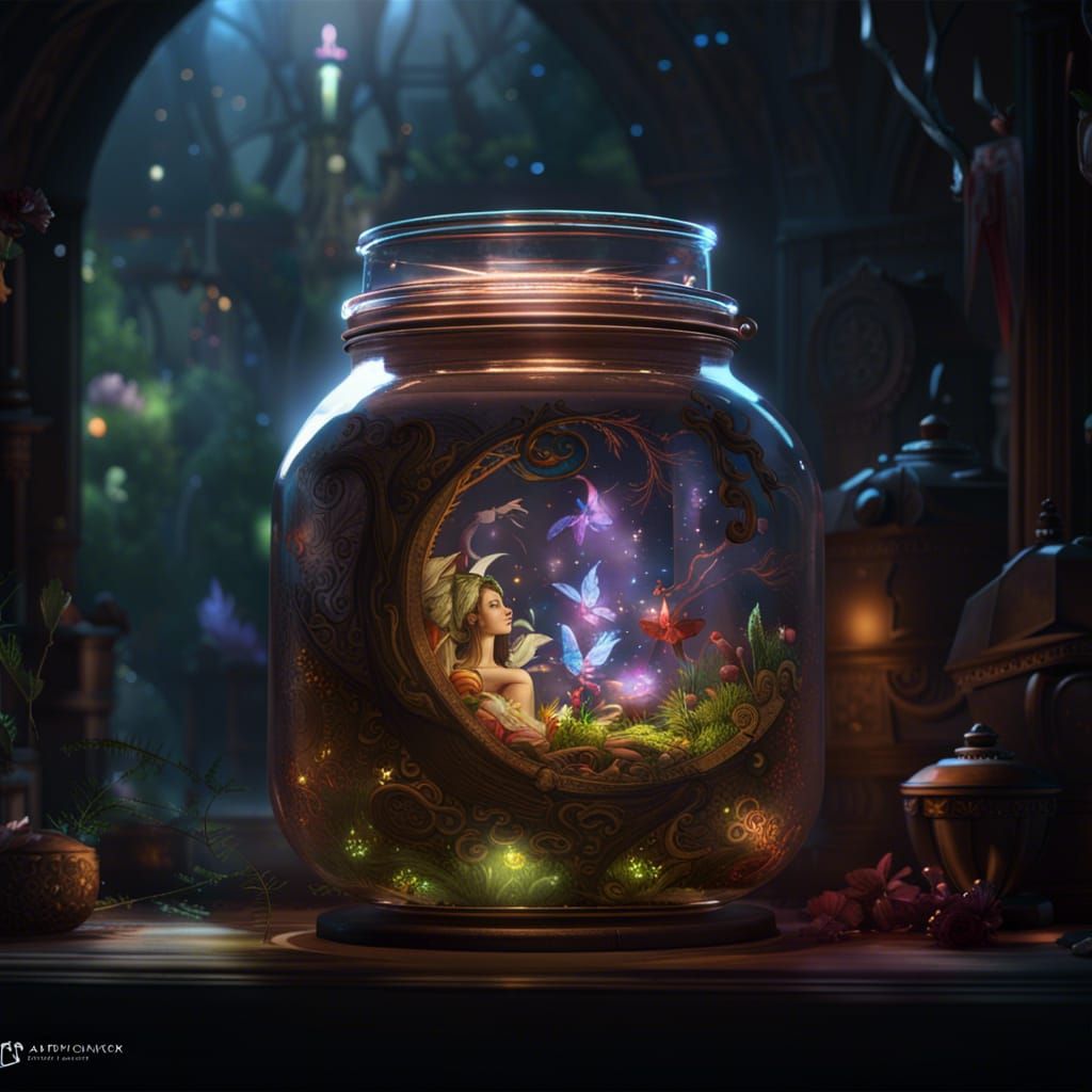 Fairy lamp - AI Generated Artwork - NightCafe Creator