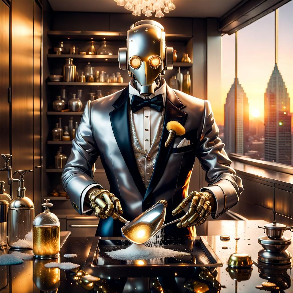 Party Butler Preparing Party Favors - AI Generated Artwork - NightCafe ...