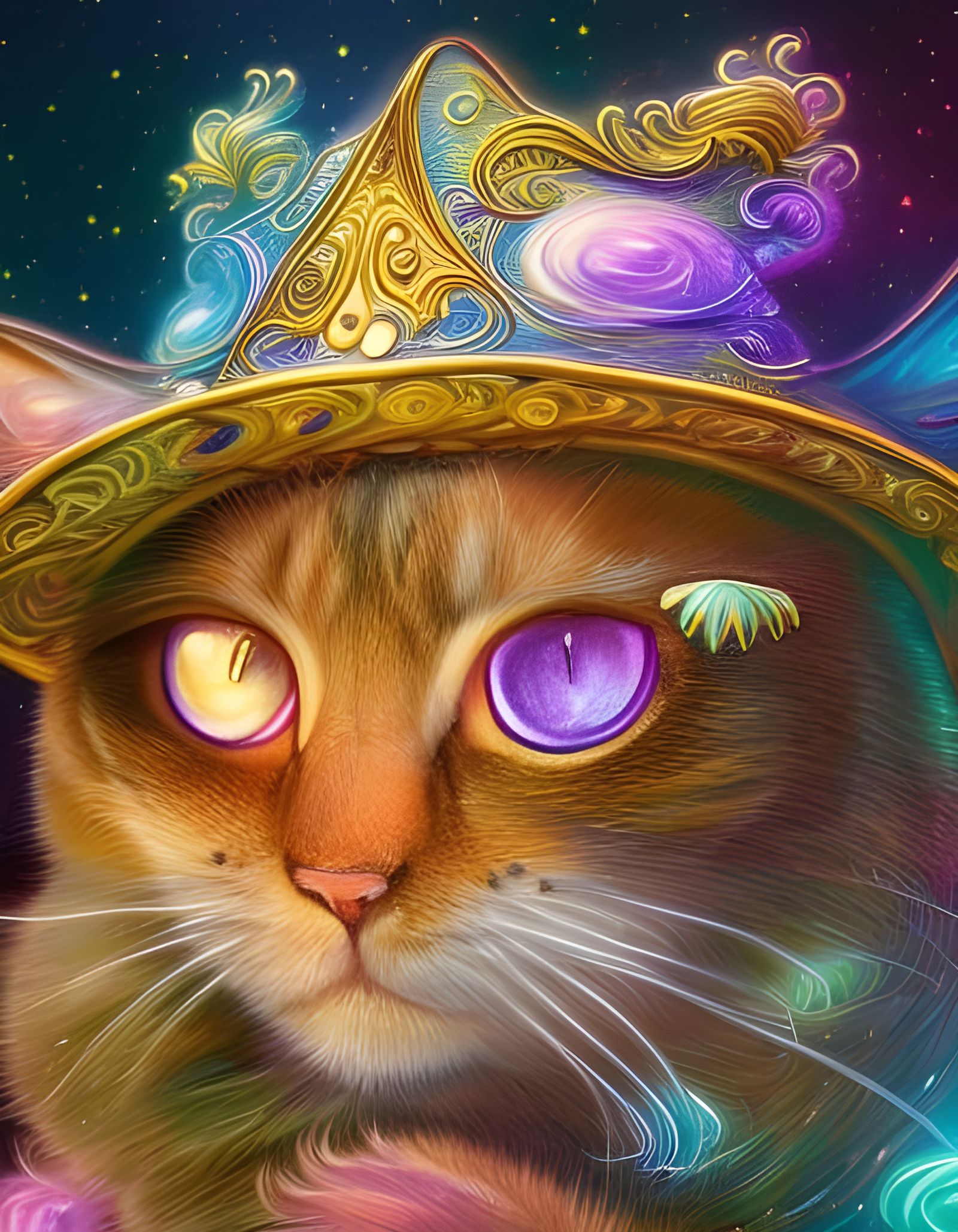 Wizard Kitty - AI Generated Artwork - NightCafe Creator