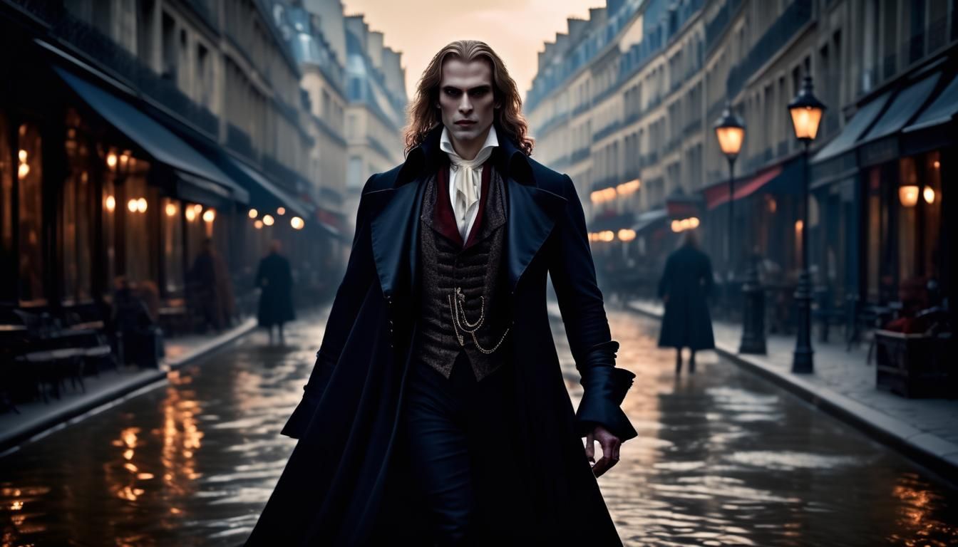 the vampire lestat, paris! floating, muscular male, long hair! long ...