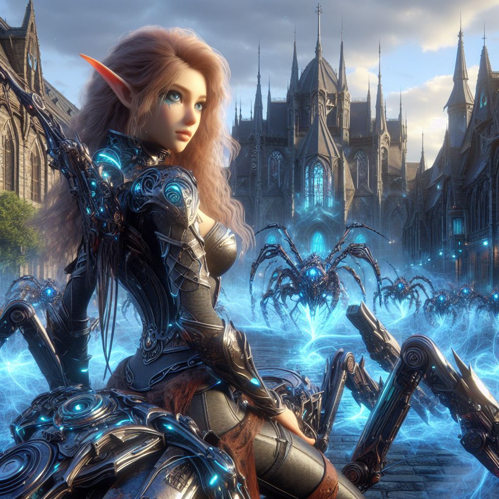 The arachnid lady (2) - AI Generated Artwork - NightCafe Creator