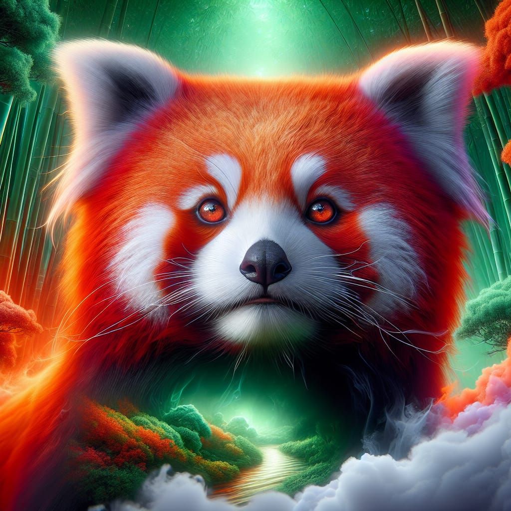 Turning Red - AI Generated Artwork - NightCafe Creator